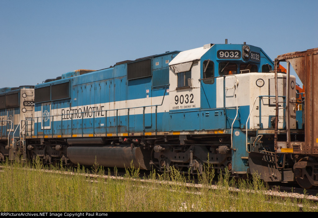 EMDX, OWY 9032, EMD SD60, lease return, stored
